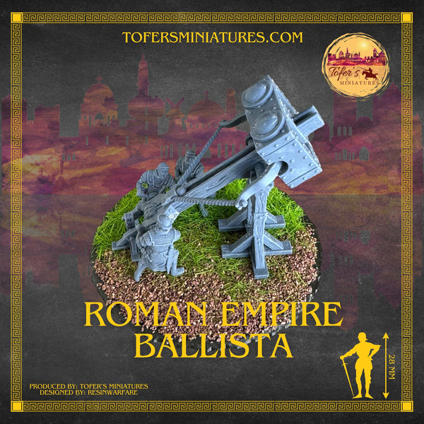 Roman Empire Artillery: Ballista. 28 mm Miniatures – Tofer’s Miniatures