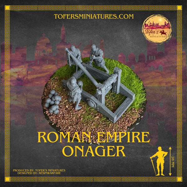 Roman Empire Artillery: Onager. 28 mm Miniatures – Tofer’s Miniatures